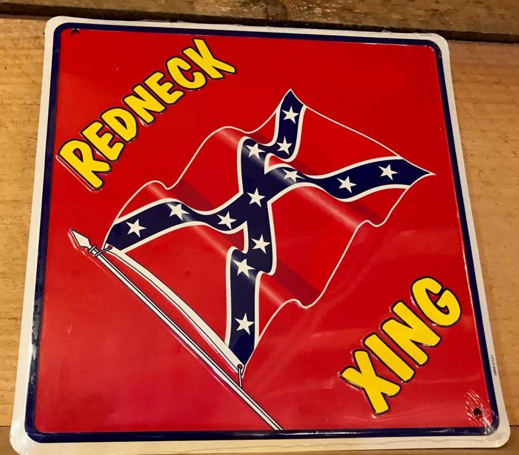 Redneck Crossing Tin Sign